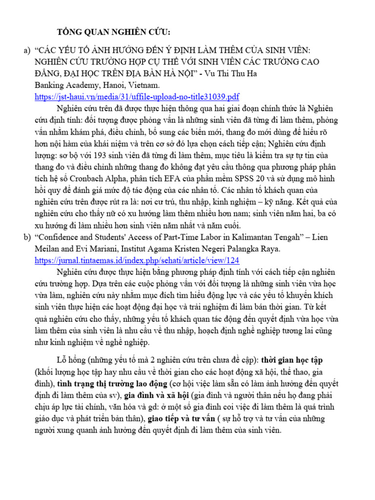 T NG QUAN NGHIÊN C U Hue | PDF