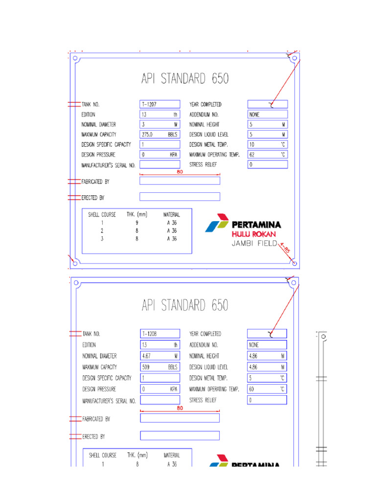 IBC Tank - Calculation Total | PDF