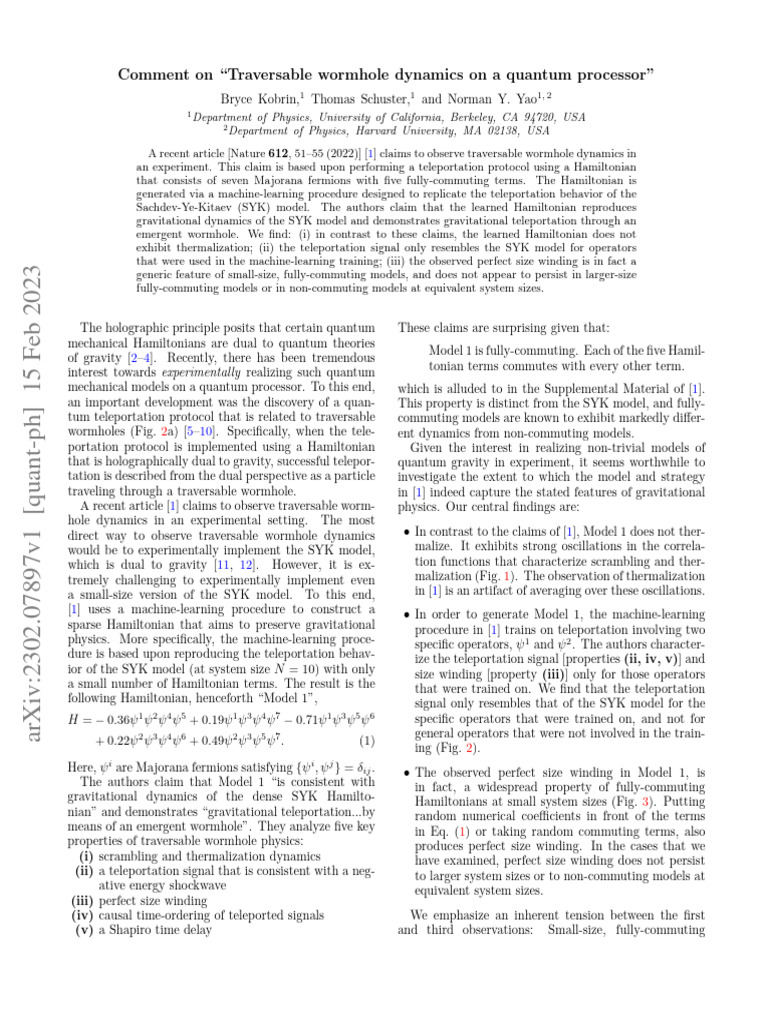 Wormhole 2 | PDF | Gravity | Physics