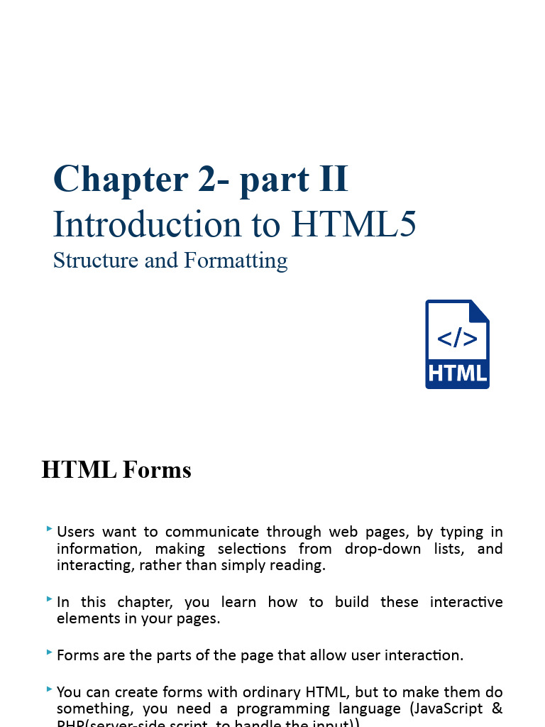 Chapter 2.part 2 | PDF | Html Element | Software