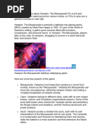 VTM 5E Quick Reference Guide | PDF | Tabletop Games