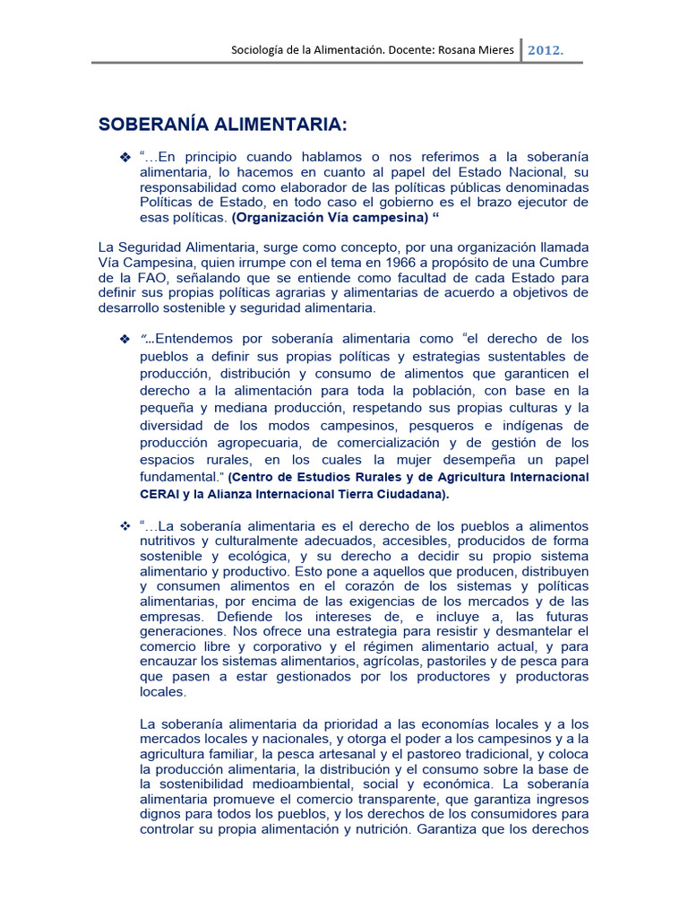 Conceptos Sociologia-1 | PDF | Alimentos | Seguridad alimentaria