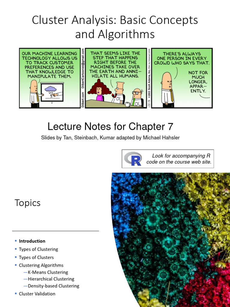 Chap7 Basic Cluster Analysis | PDF | Cluster Analysis | Algorithms