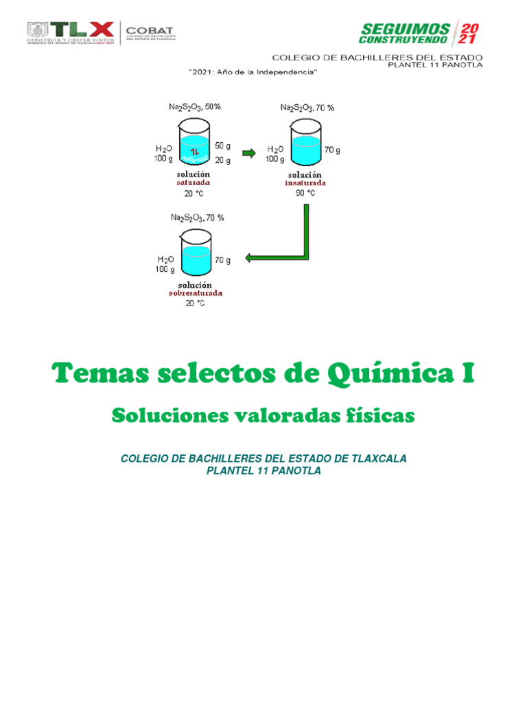 Soluciones Valoradas en Química | PDF | Concentración | Química