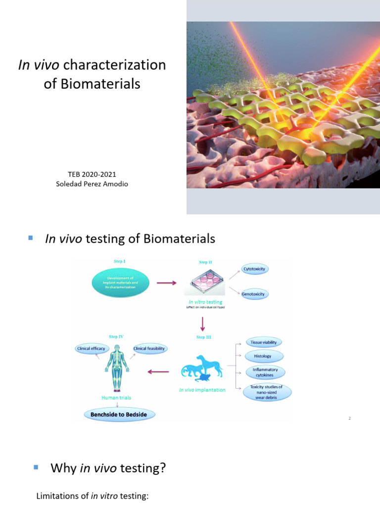 In Vivo Biomaterials Testing Guide | PDF | Animal Testing | Experiment