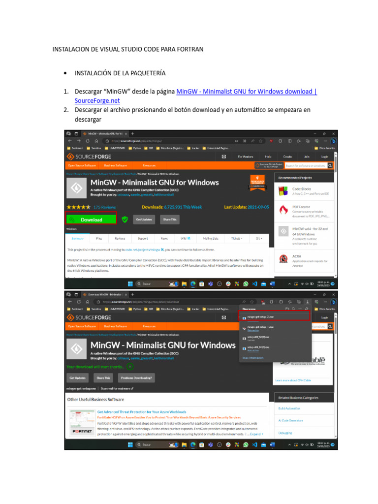 Instructivo Instalacion Visual Studio Code y Configuracion para Fortran | PDF | Microsoft ...