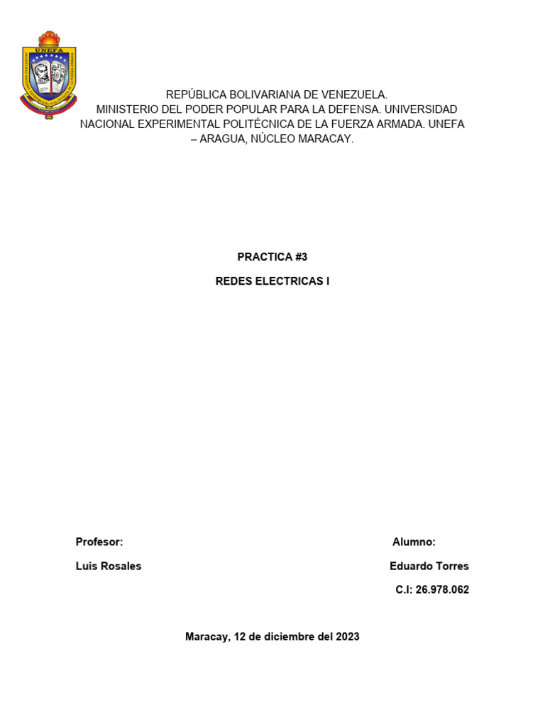 PRACTICA # 3 Eduardo Torres | PDF | Física Aplicada e Interdisciplinaria | Ciencias fisicas