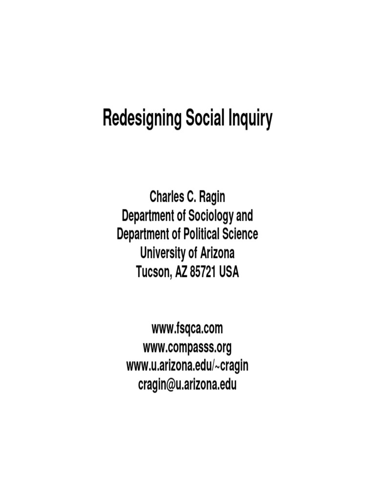 Resdisgning Social Inquiry | PDF | Dependent And Independent Variables ...