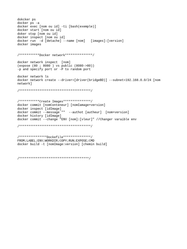 Docker Commands Pdf