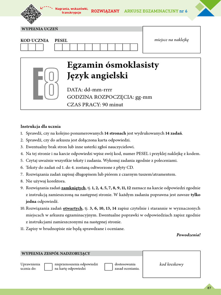 GREG - Arkusz 6 Rozwiazany + Email | PDF
