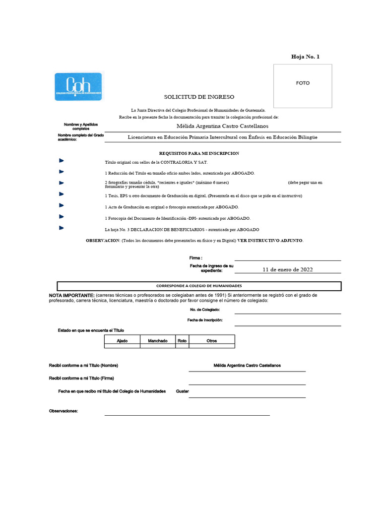 Formulario de Inscripcion Usac | PDF Formulario de Inscripcion Usac | PDF