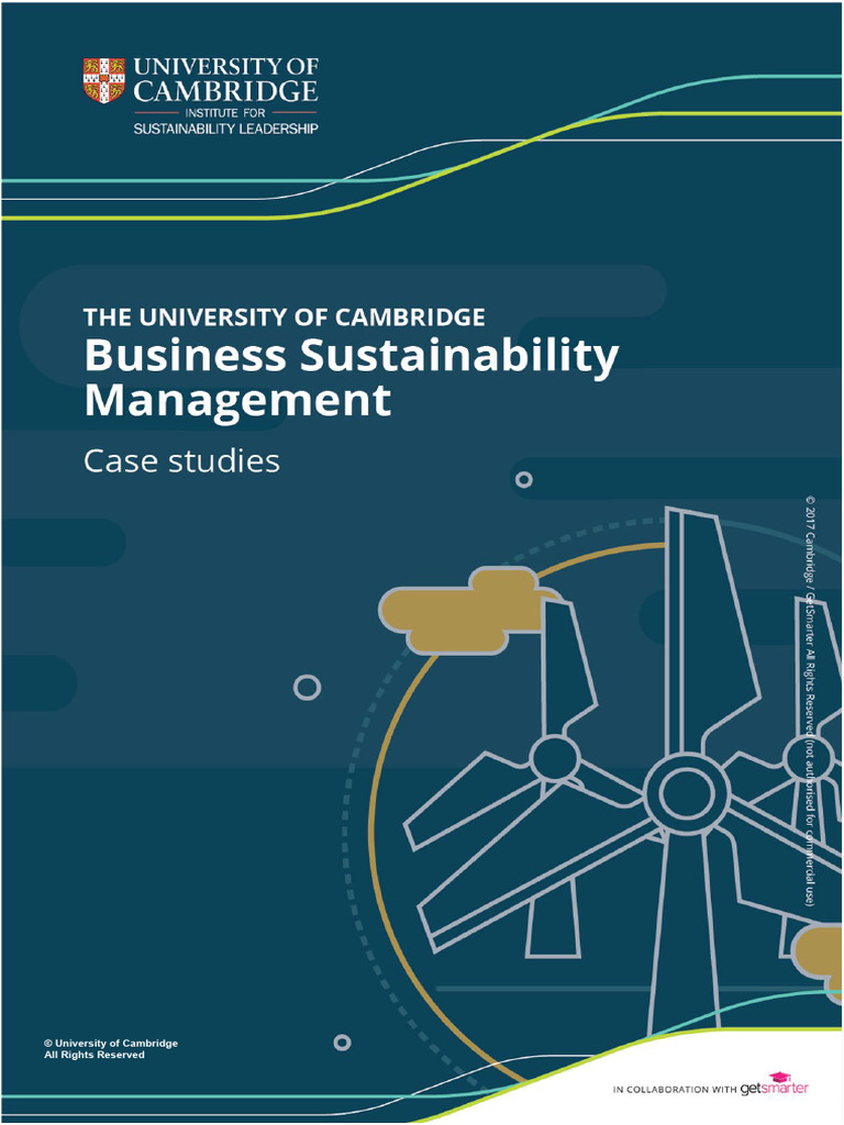 Business Sustainability Management Case Studies | Download Free PDF ...