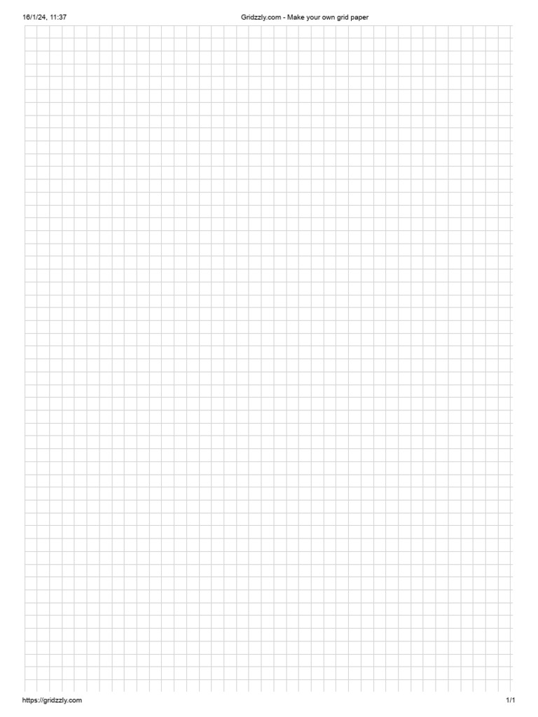 Make Your Own Grid Paper | PDF
