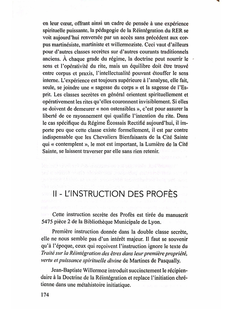 Instruction Profès | PDF