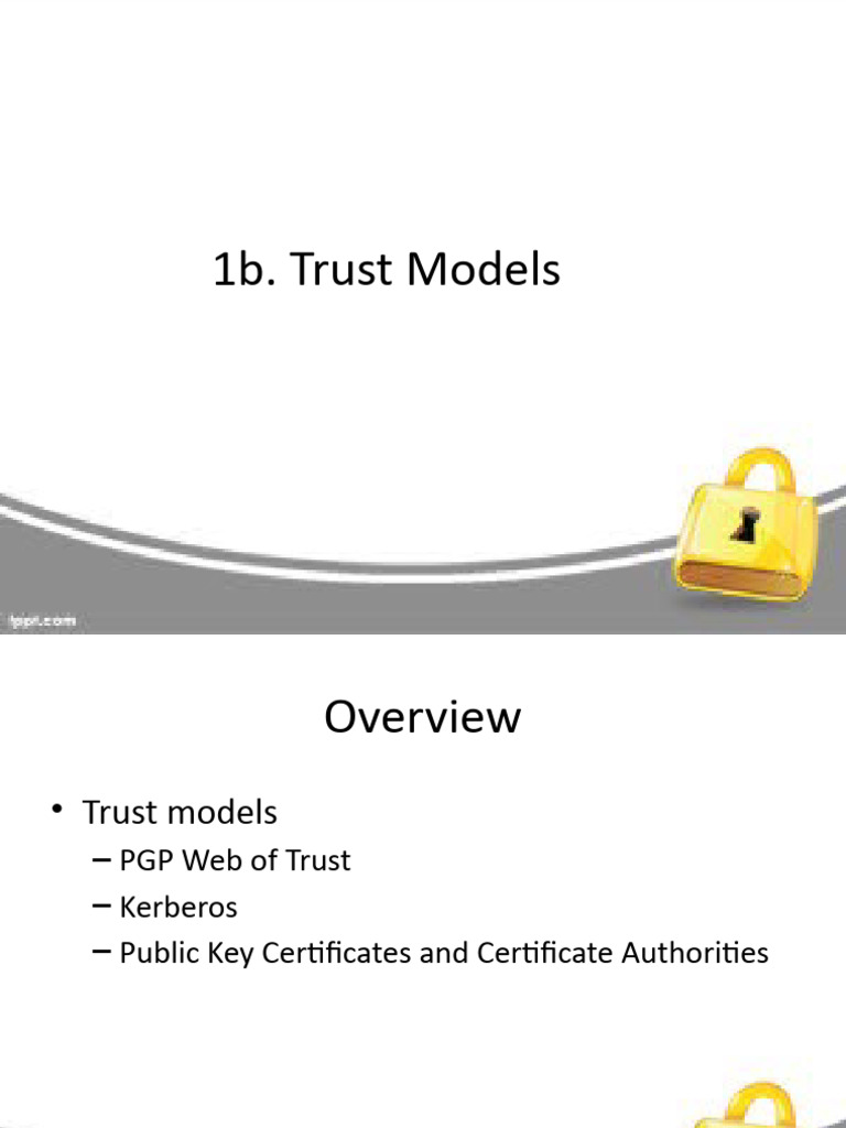 Trust Models | PDF | Public Key Certificate | Public Key Cryptography