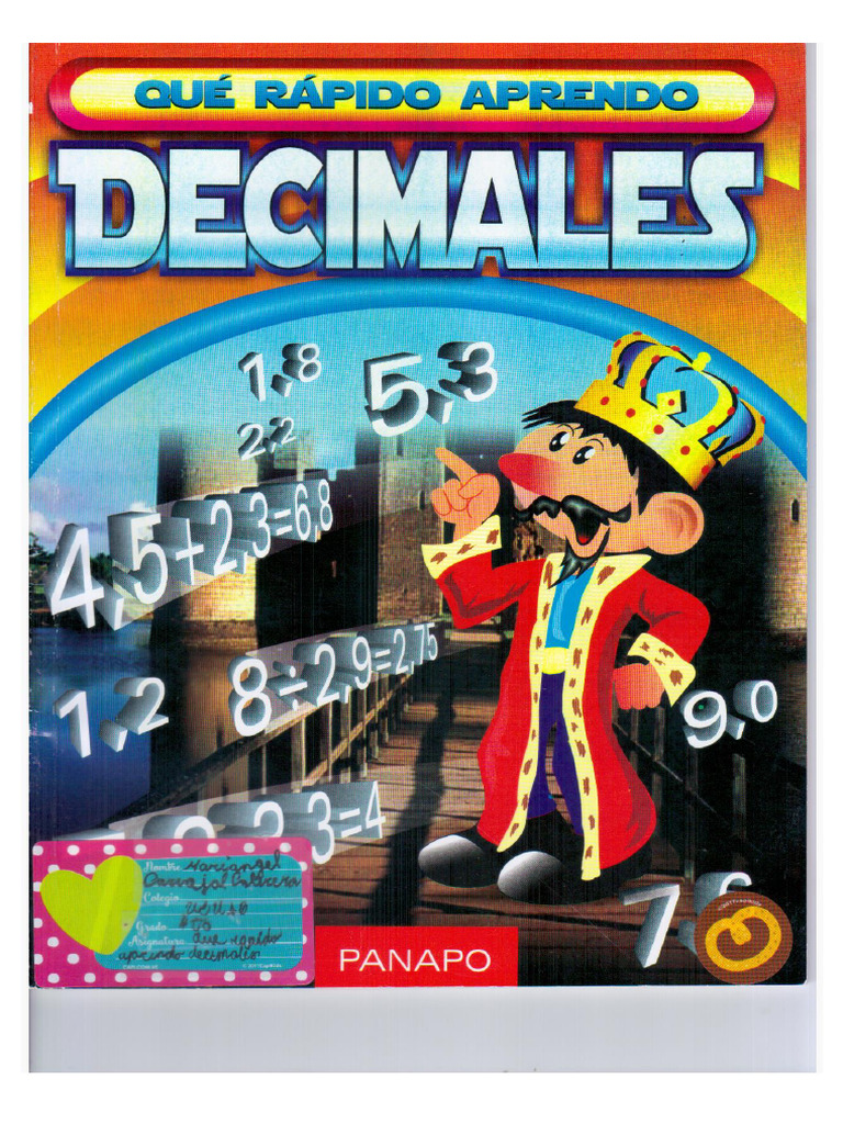 Que Rápido Aprendo Decimales | PDF