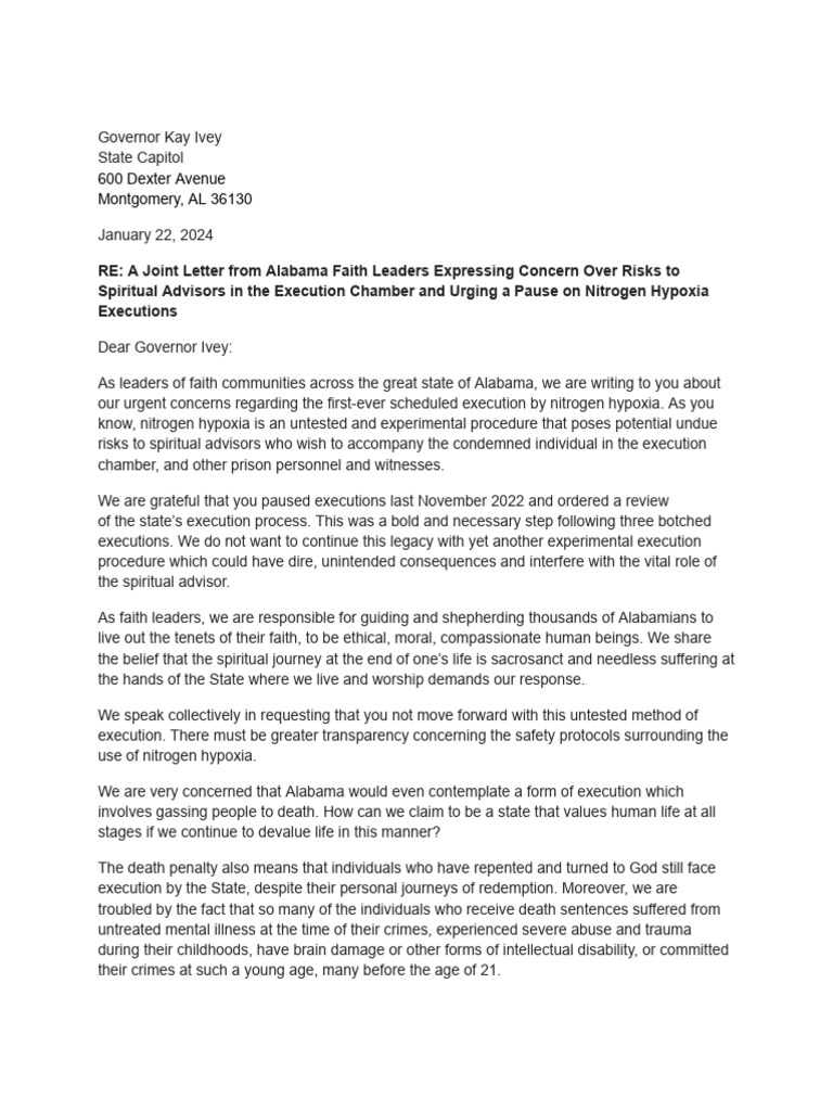 AL Faith Letter 2024 FINAL With Signatures | PDF | The Reverend | Methodism