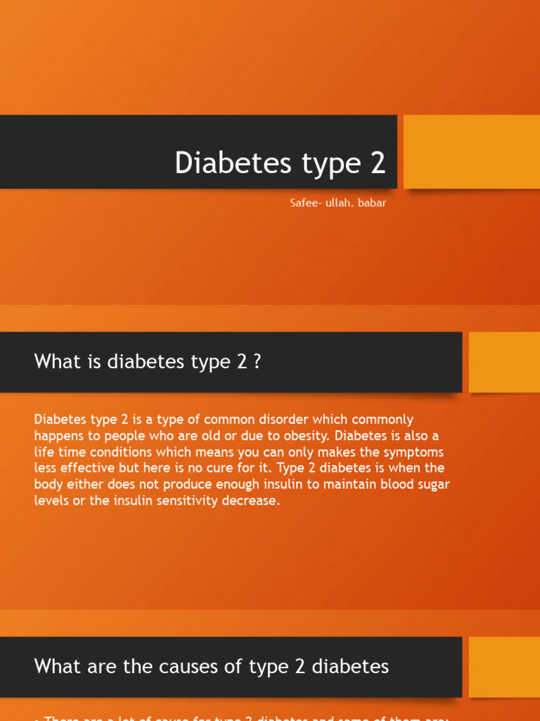 diabetes type 2 | PDF | Hypoglycemia | Determinants Of Health