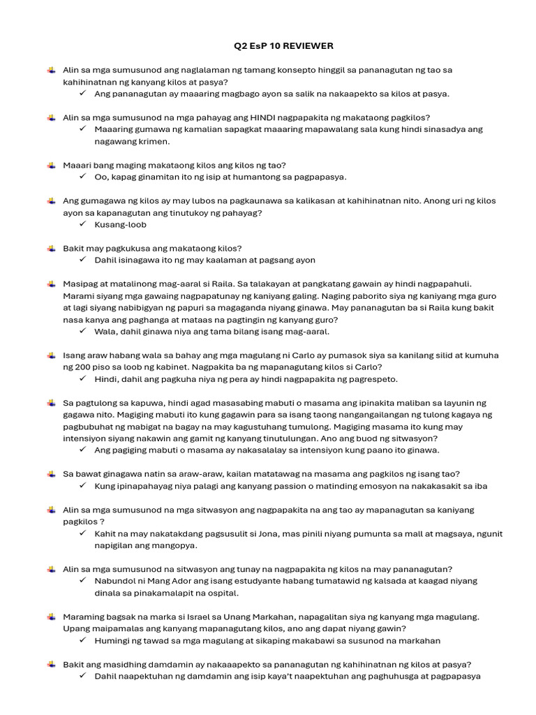 Q2 Esp Reviewer | PDF