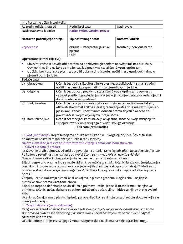 Ratko Zvrko Carobni Prozor | PDF