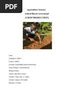 Agricultural Science - SBA MARKING SCHEME | PDF | Information | Data