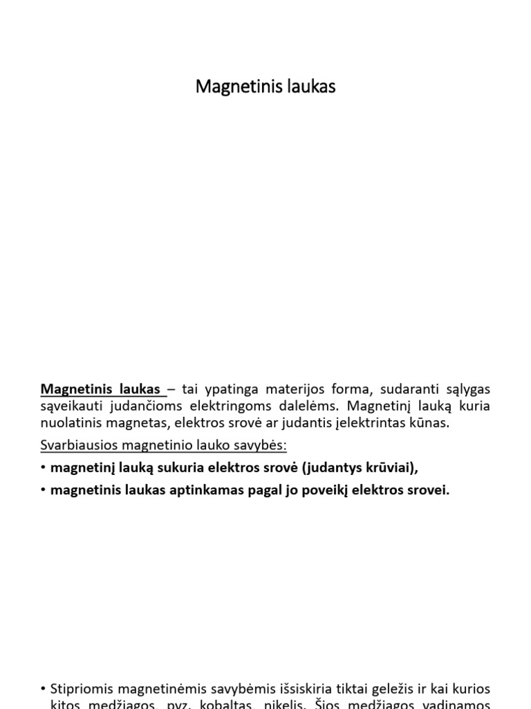 Magnetinis Laukas | PDF