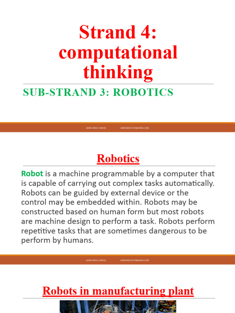 ROBOTICS | Download Free PDF | Robot | Robotics