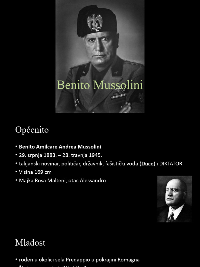 Benito Mussolini | PDF