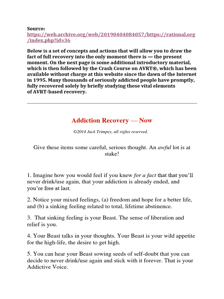 AVRT Technique | PDF | Psychology | Cognitive Science