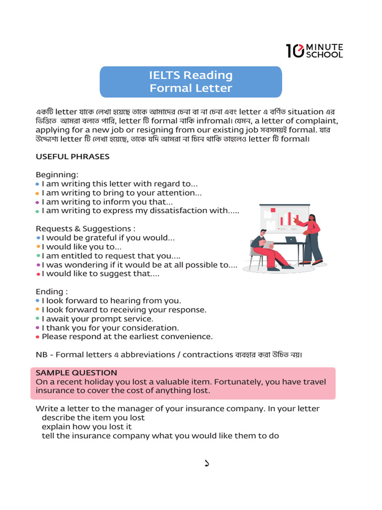 Writing Task1 Formal Letter | PDF | Learning | Cognition