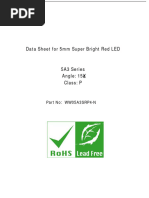 Datasheet Led 3MM | PDF | Light Emitting Diode | Electrical Components