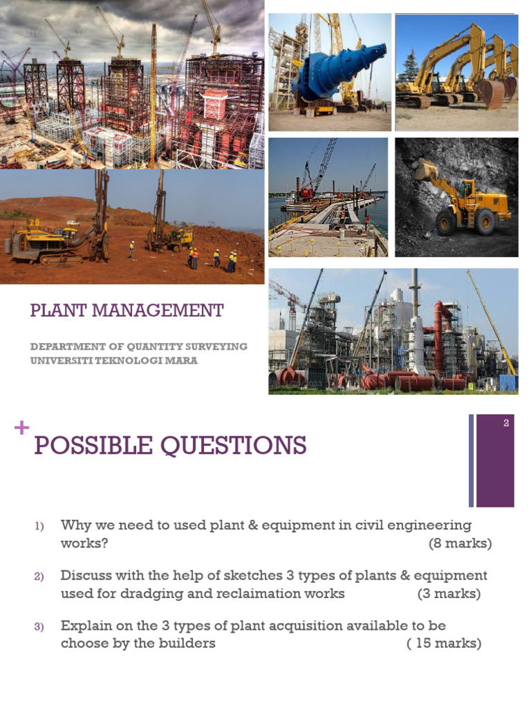 L7 BQS652 Plants & Equipment MAY 2023 | PDF | Dredging | Lease