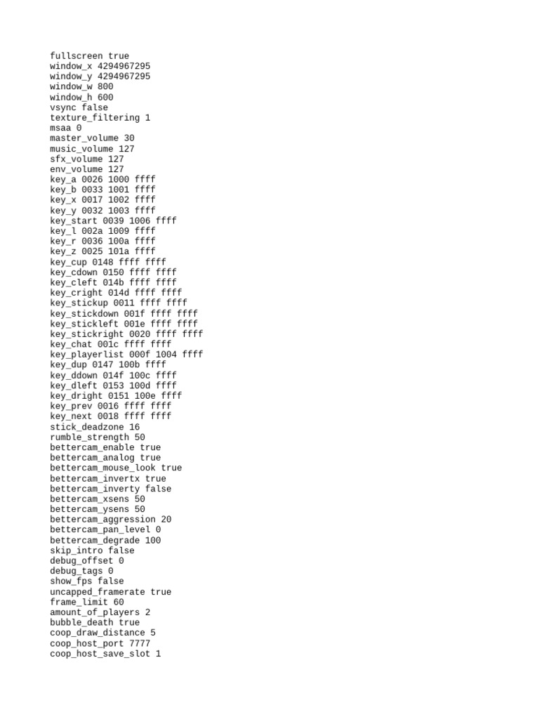 Game Configuration Settings Overview Pdf Portugal