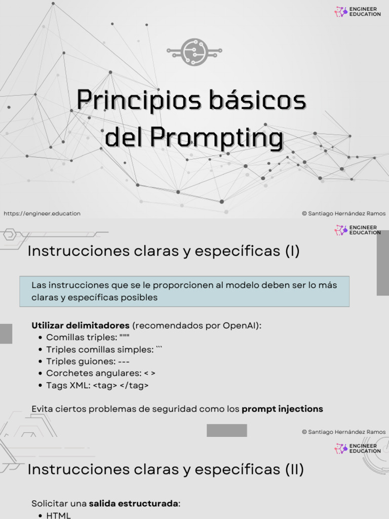 3 2 Principios Basicos Prompt Engineering | PDF | Xml | Informática