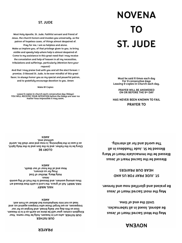 Novena J | PDF | Lord's Prayer | Prayer