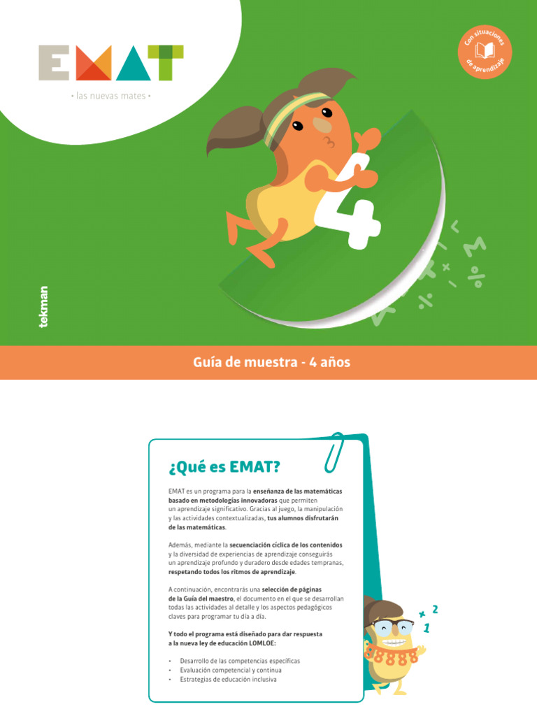 EMAT 4 Primaria: Guía de Aprendizaje | PDF | Pensamiento | Aprendizaje
