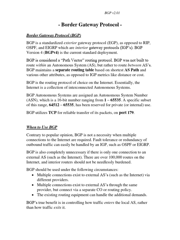 Bgp Notes Pdf Router Computing Routing 0196