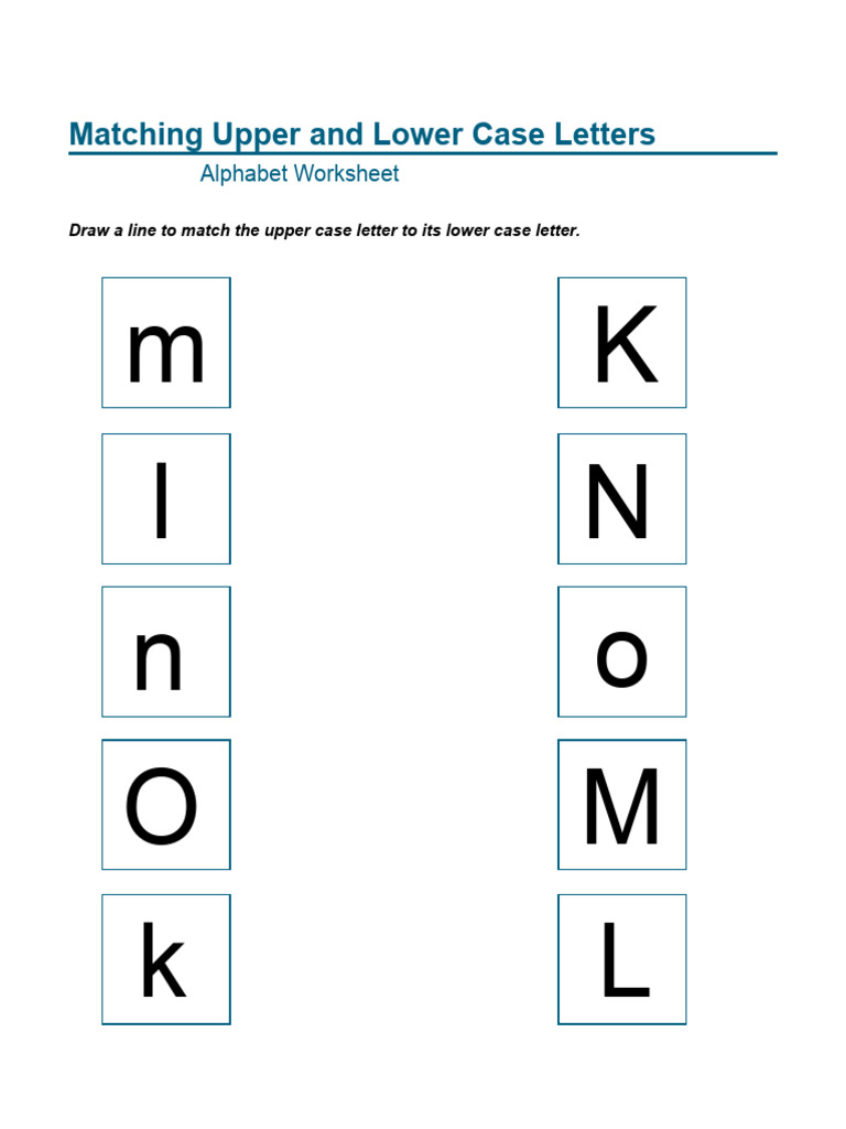 Matching Draw Line Letters P Q R S T | PDF
