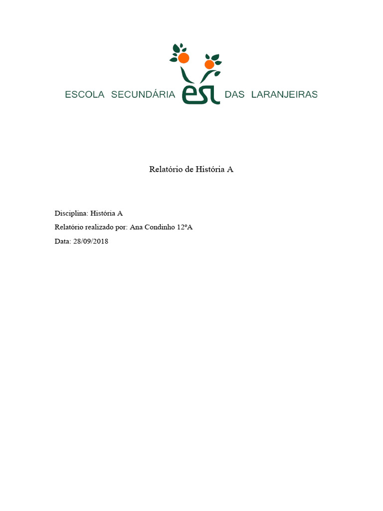 Relat - Rio-De-Hist - Ria-A.docx Filename UTF-8''Relatório-de-História-A | PDF | Fascismo | Nazismo
