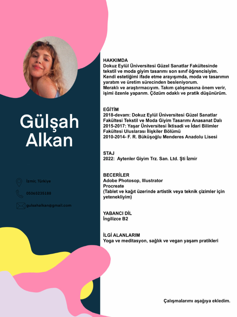 Gülşah Alkan CV | PDF