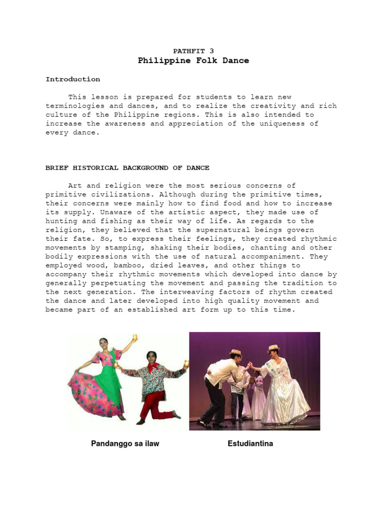 Pathfit 3 Final Handout | PDF | Dances | Foot