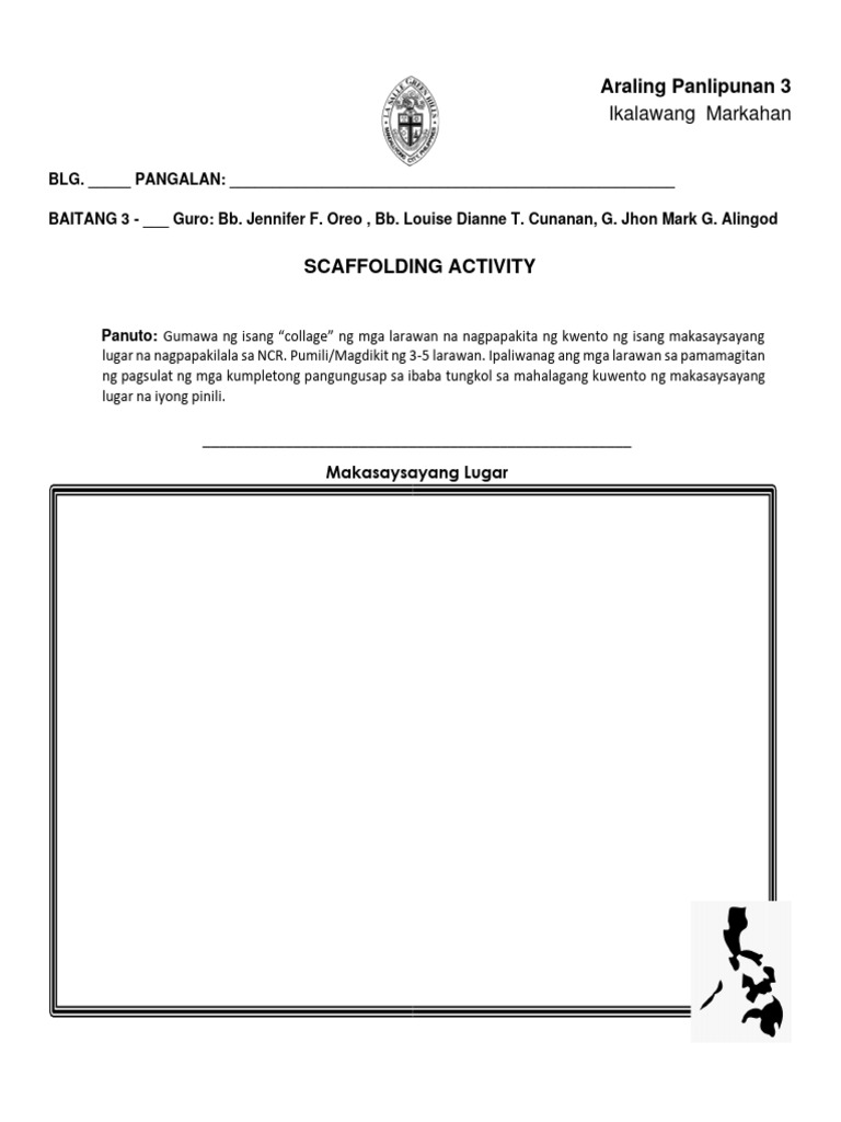 AP3 Scaffolding Activity - 2nd Trim | PDF