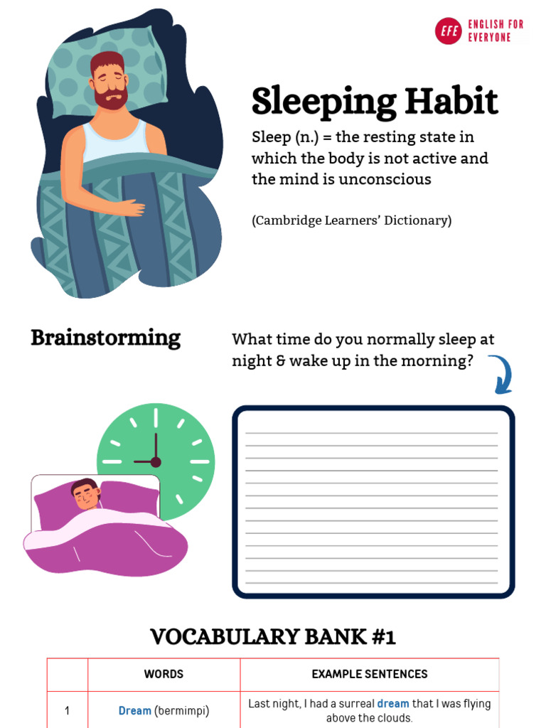 HS - Sleeping Habit | PDF | Sleep | Nightmare