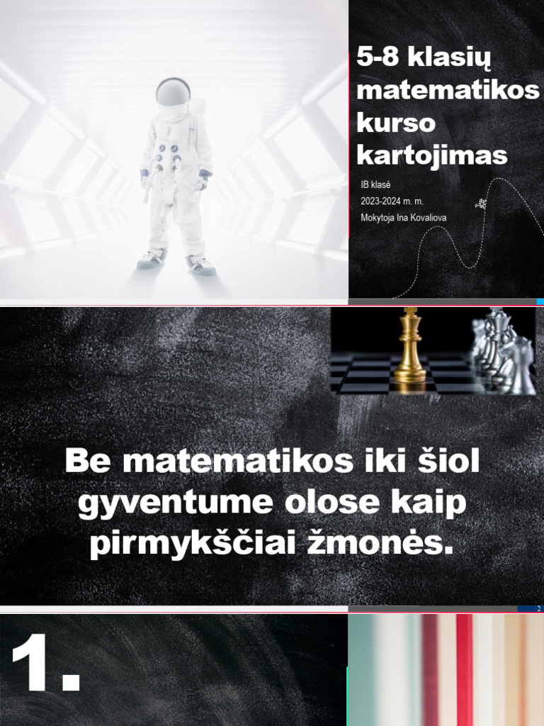 5-8 Klasių Matematikos Kurso Kartojimas | PDF