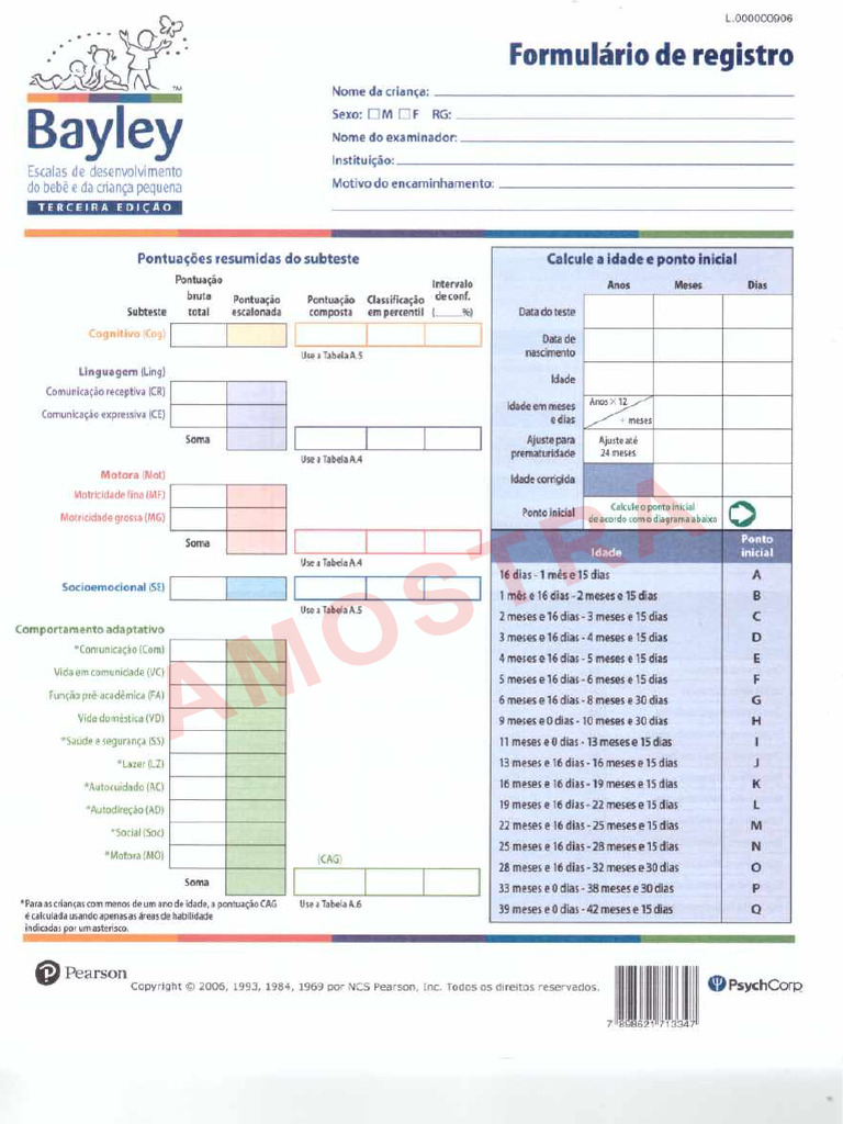 Formulário2 Bayley-Compactado | PDF