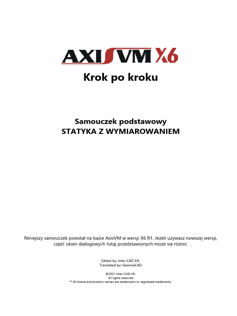 AxisVM Krok Po Kroku Podstawowy | PDF