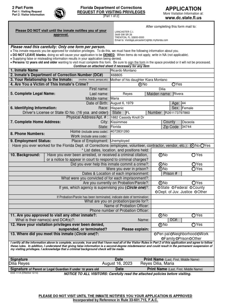 Application: Please Read This Carefully: Only One Form Per Person | PDF ...