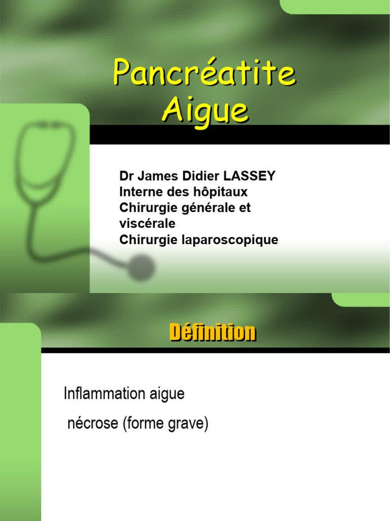 Pancréatite Aigue | PDF | Médecine clinique | Maladies et troubles
