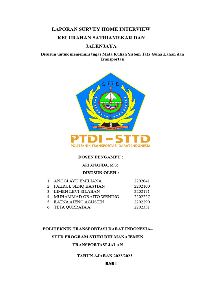 Laporan Survey Home Interview Kelompok 3 | PDF
