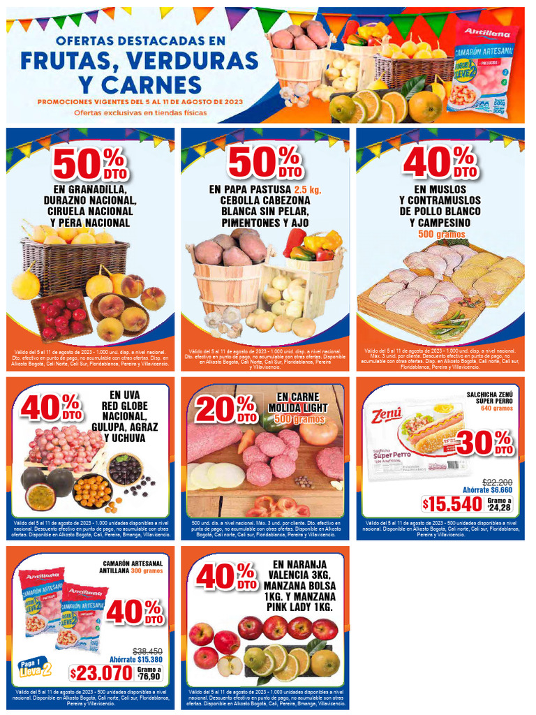 Alkosto Separata Digital Mercado 5agosto2023 | PDF | Alimentos | Preparación de comida y bebida